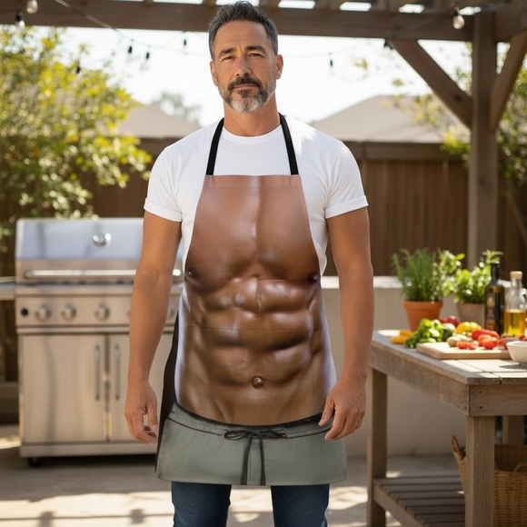 Kitchen | Funny Sexy Ripped Muscle Print Apron | Poshmark